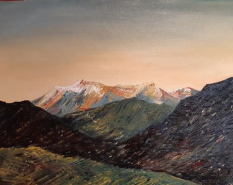 Alps Oil Painting - Etsy