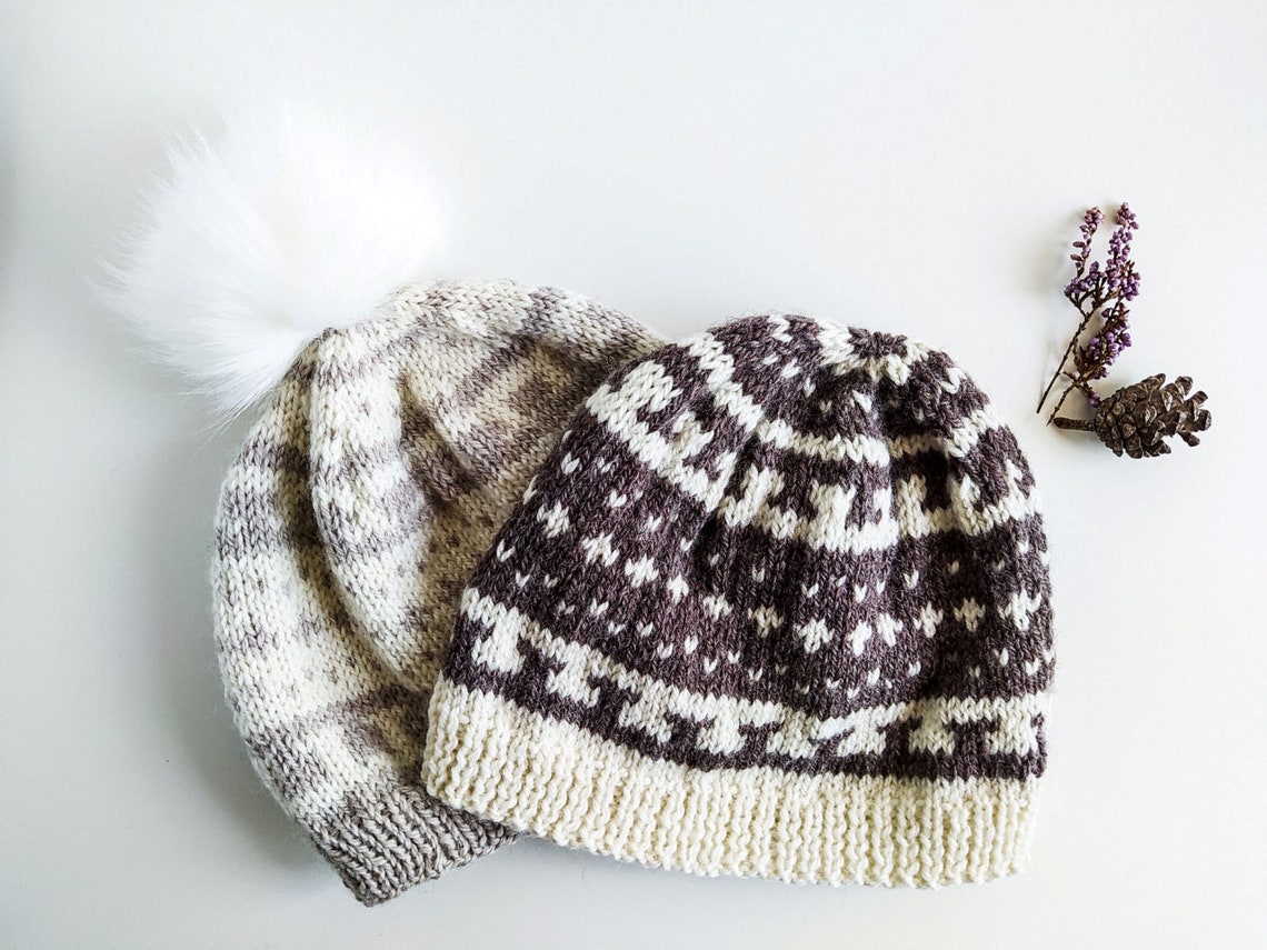 KNITTING PATTERN - Fair Isle Hat Pattern - Knitting Hat Pattern ...