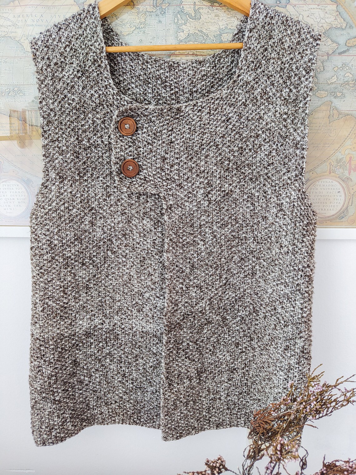 KNITTING PATTERN - Knit Vest - Woman Vest - Easy Handknit Pattern ...