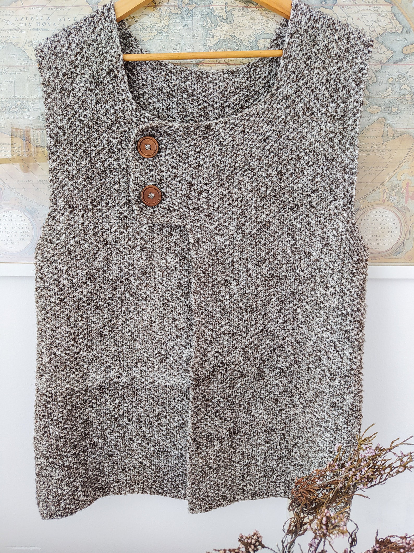 KNITTING PATTERN Knit Vest Woman Vest Easy Handknit Pattern Vest ...