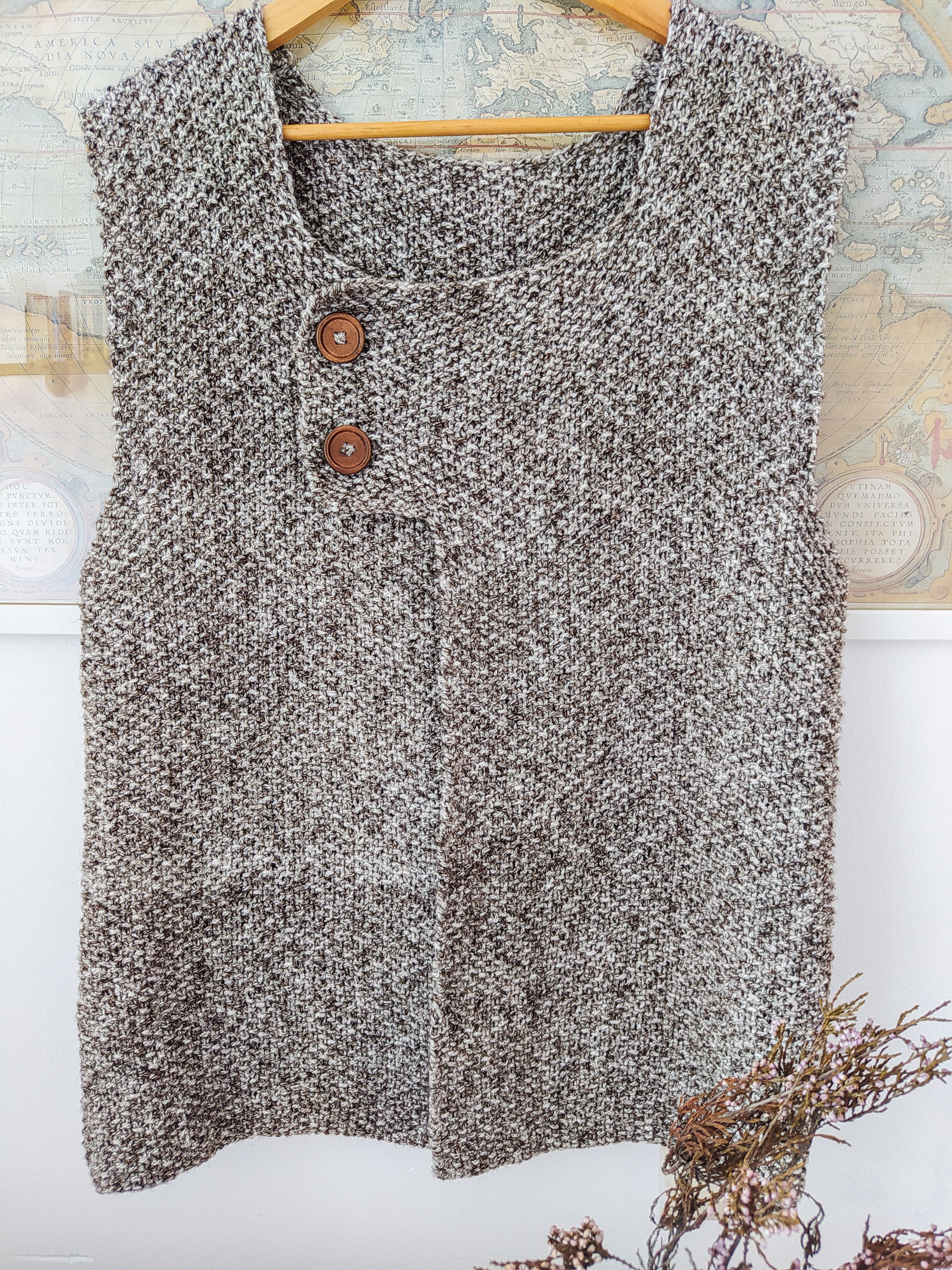 KNITTING PATTERN - Knit Vest - Woman Vest - Easy Handknit Pattern ...