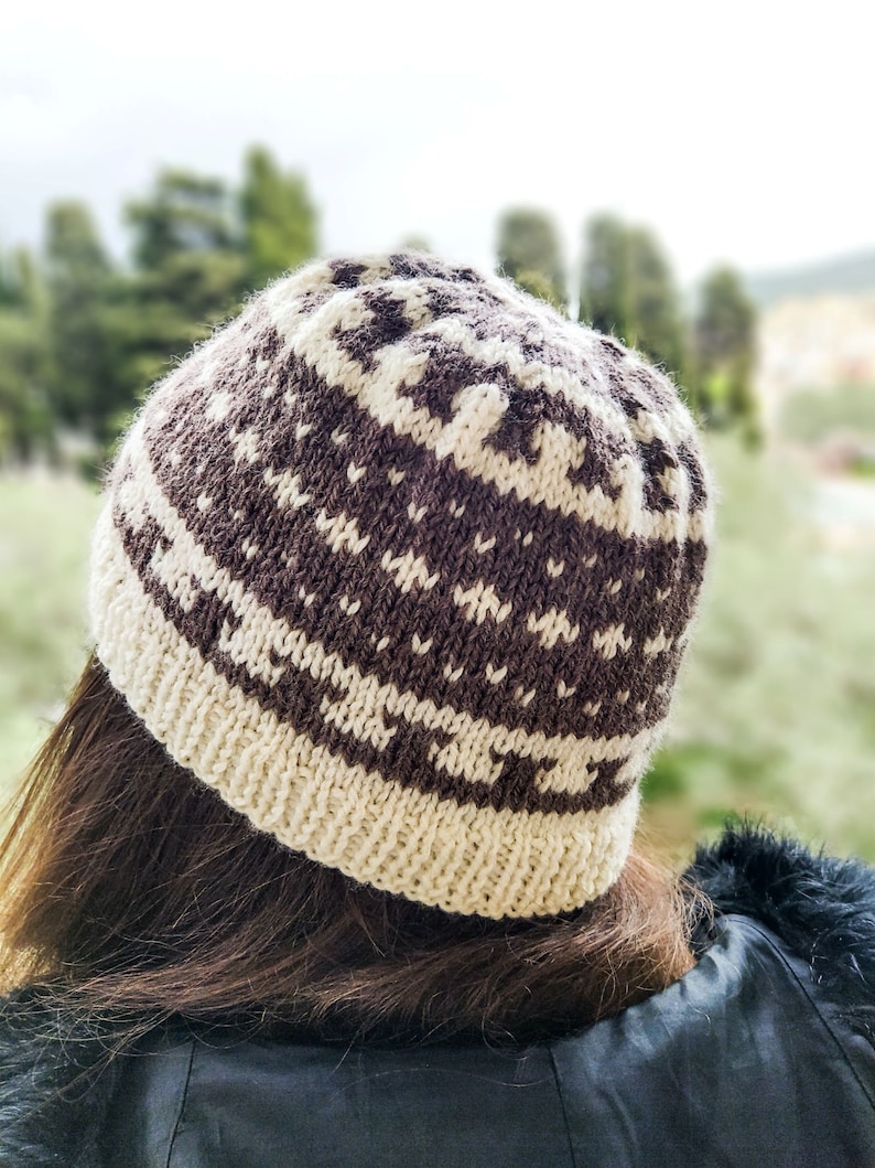 KNITTING PATTERN Fair Isle Hat Pattern Knitting Hat - Etsy