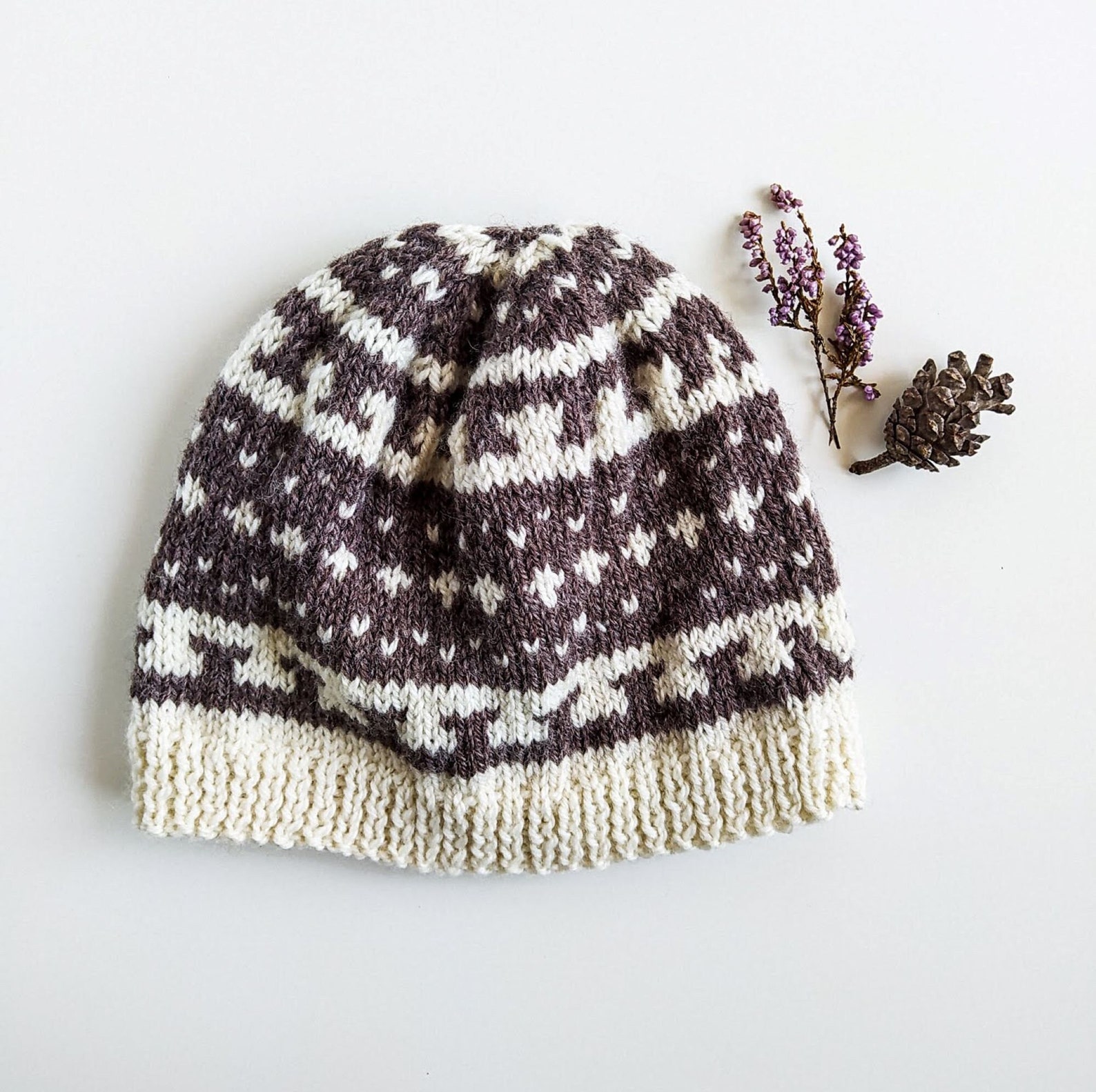 KNITTING PATTERN - Fair Isle Hat Pattern - Knitting Hat Pattern ...