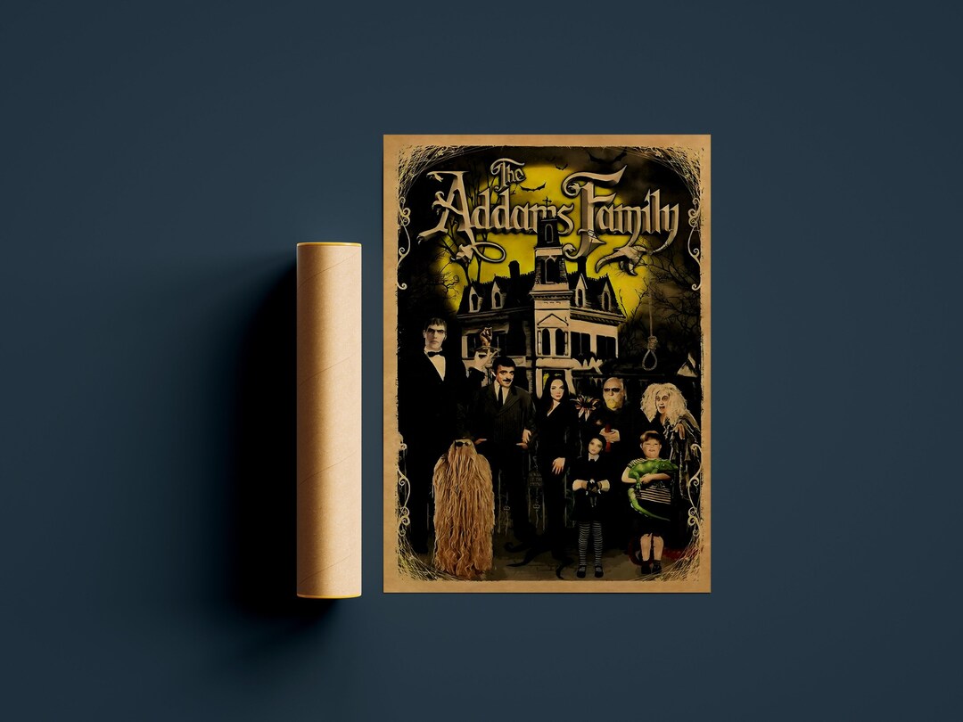 The Addams Family Halloween Movie Poster Print Addams Movie Poster ...