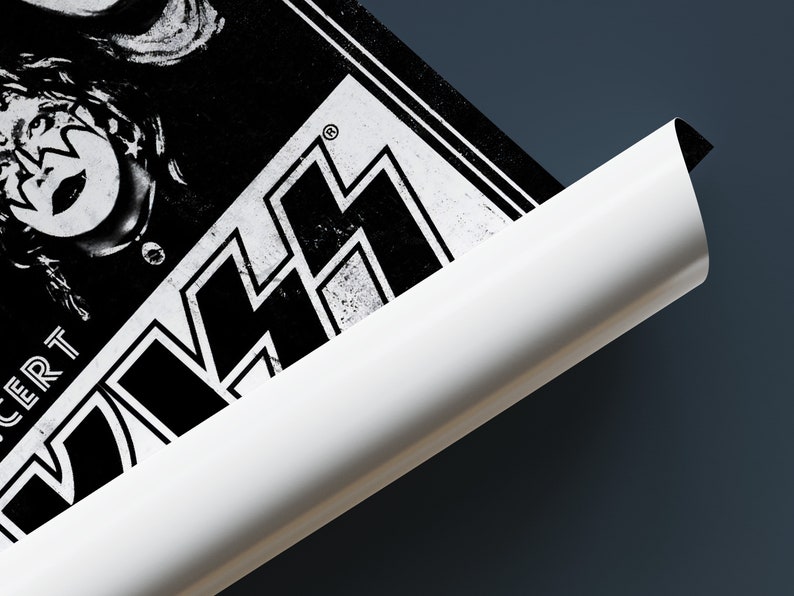 Kiss Poster Print Kiss Concert Poster Print Kiss Tour Poster High ...