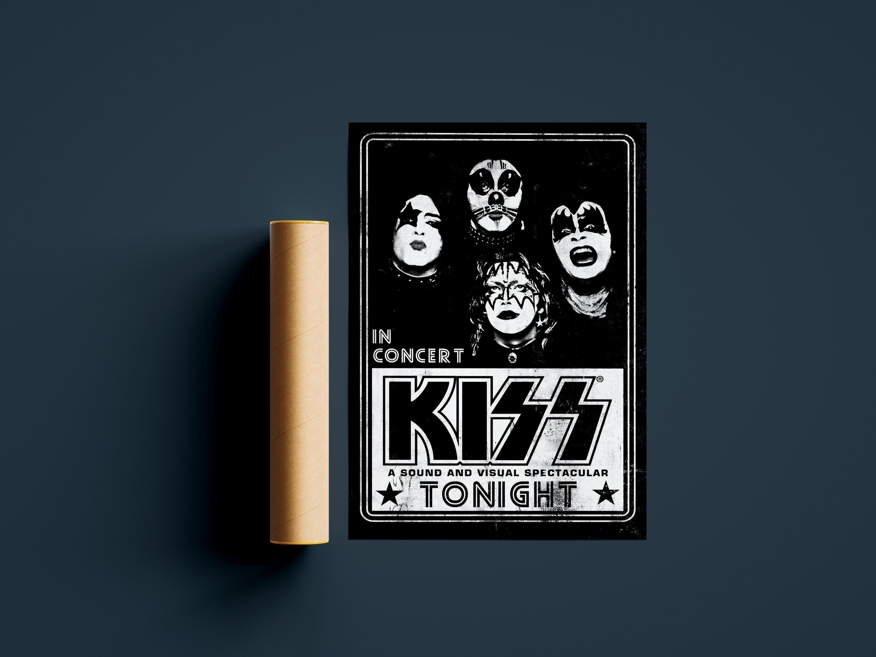 Kiss Poster Print | Kiss Concert Poster Print | Kiss Tour Poster | High ...