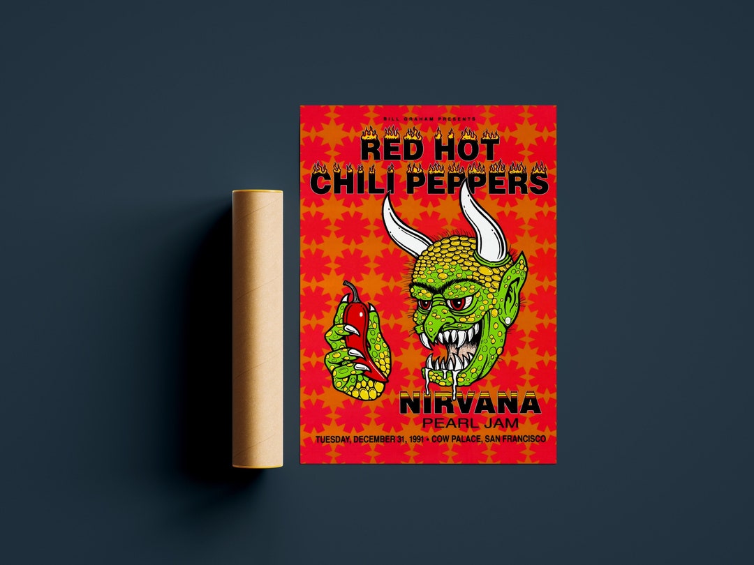 Red Hot Chili Peppers Nirvana Poster Pearl Jam Poster High Quality ...