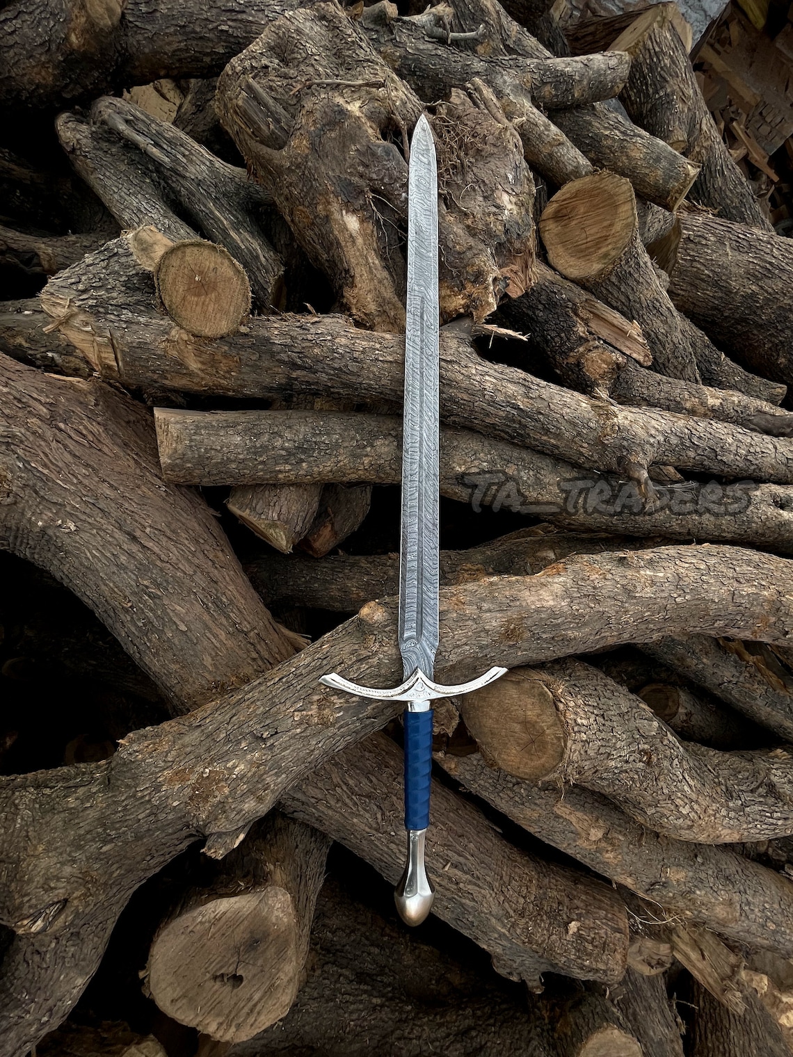 Hand Forged Sword, Viking Sword, Damascus Sword, Handmade Sword, Custom ...