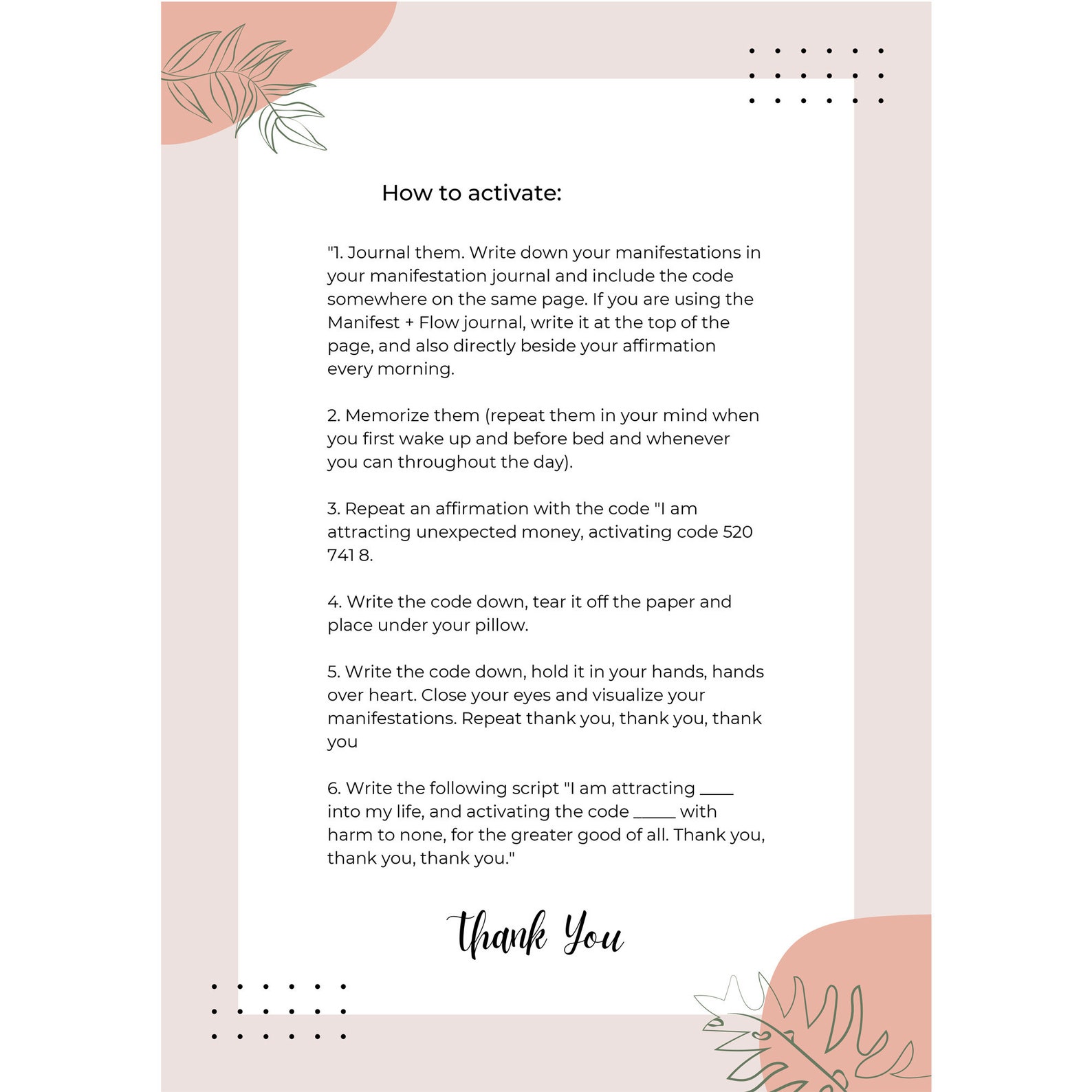 Manifestation Codes by Grigori Grabovoi - Etsy