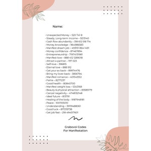 Manifestation Codes by Grigori Grabovoi - Etsy
