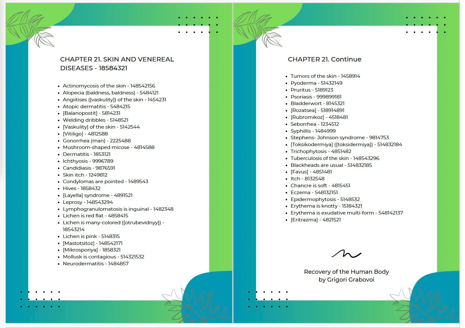 Healing / Health / Manifestation Codes by Grigori Grabovoi - Etsy