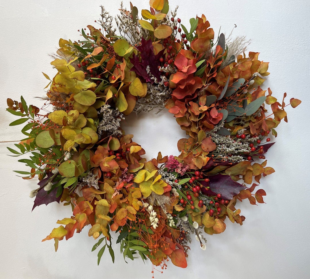 Autumn Door Wreath - Etsy