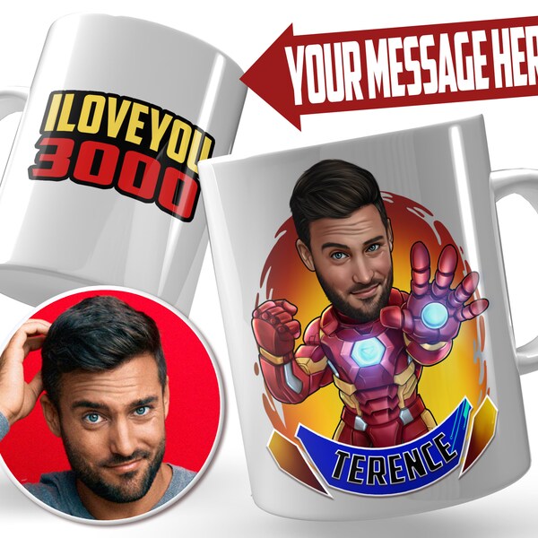 Cartoon Portrait Mug - Etsy