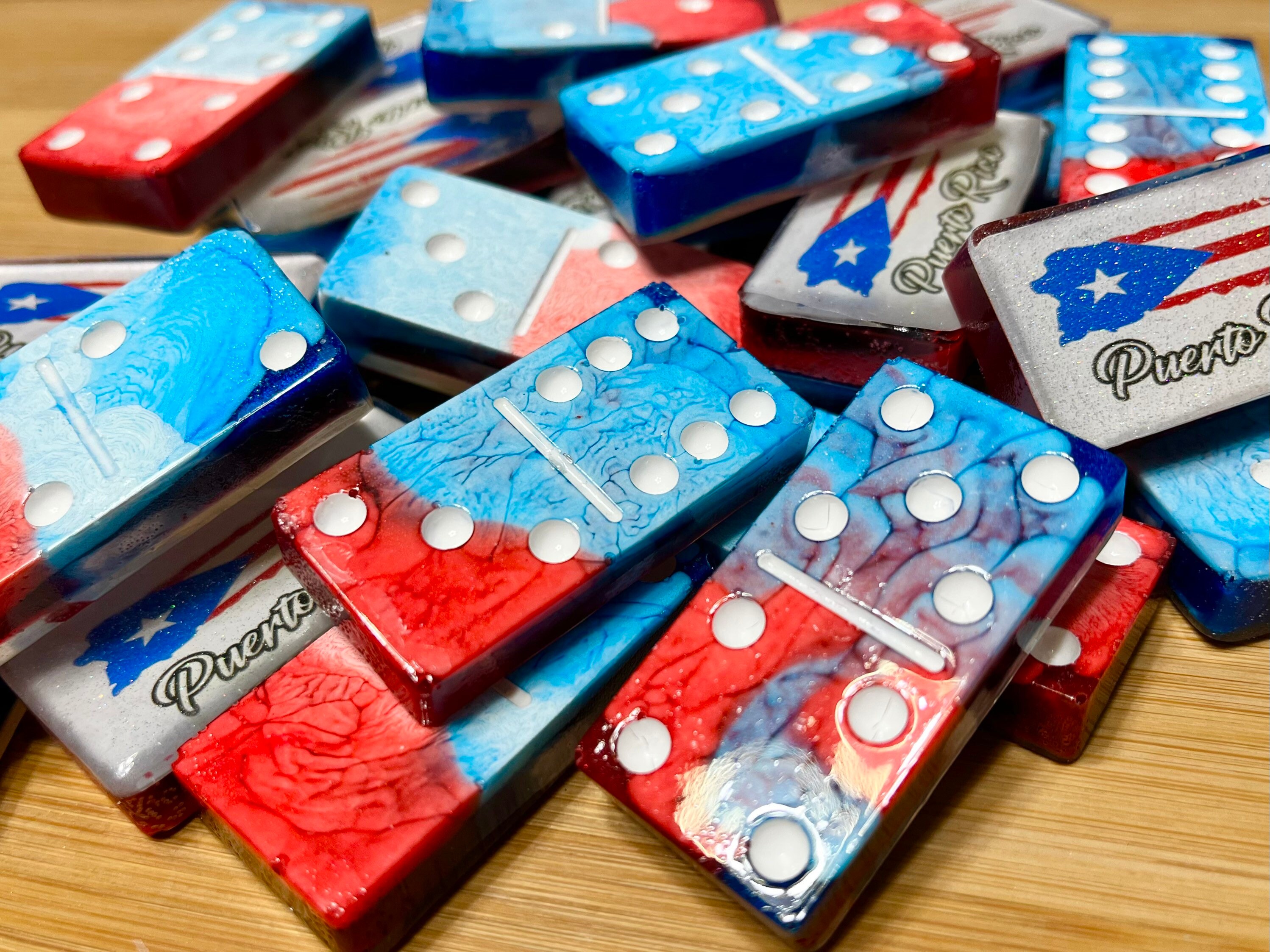 Jumbo Professional Resin Dominoes Set - Etsy