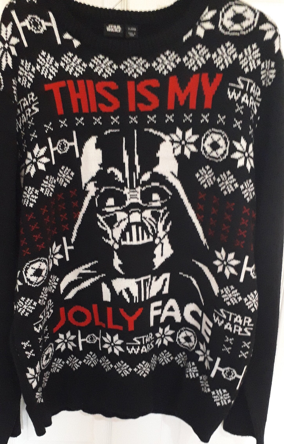 Darth Vader Christmas Jumper This is My Jolly Face. - Etsy