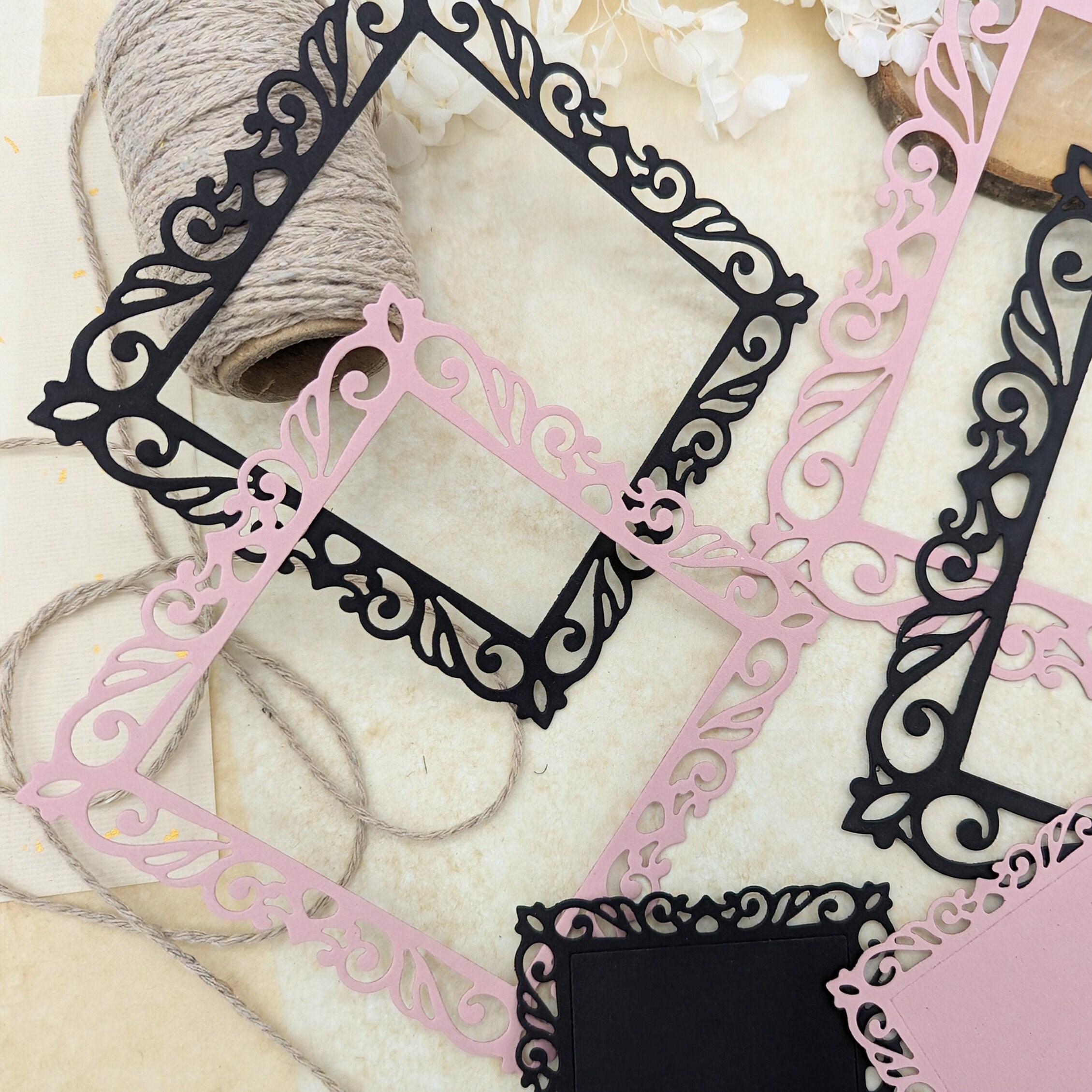 Die Cut Square Frames • From 10 Pieces • for Your Planner, Scrapbook or ...