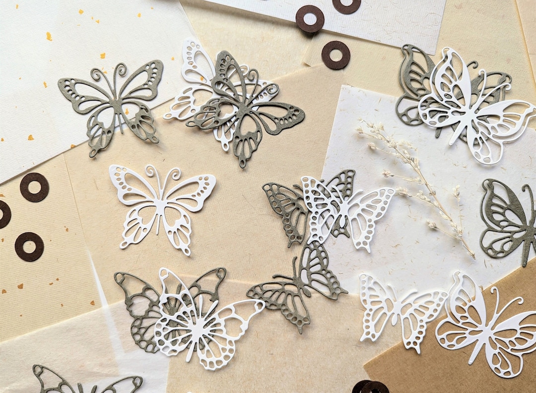 Die Cuts Butterflies • Art Journaling • Pendants • Planner Die Cuts for ...
