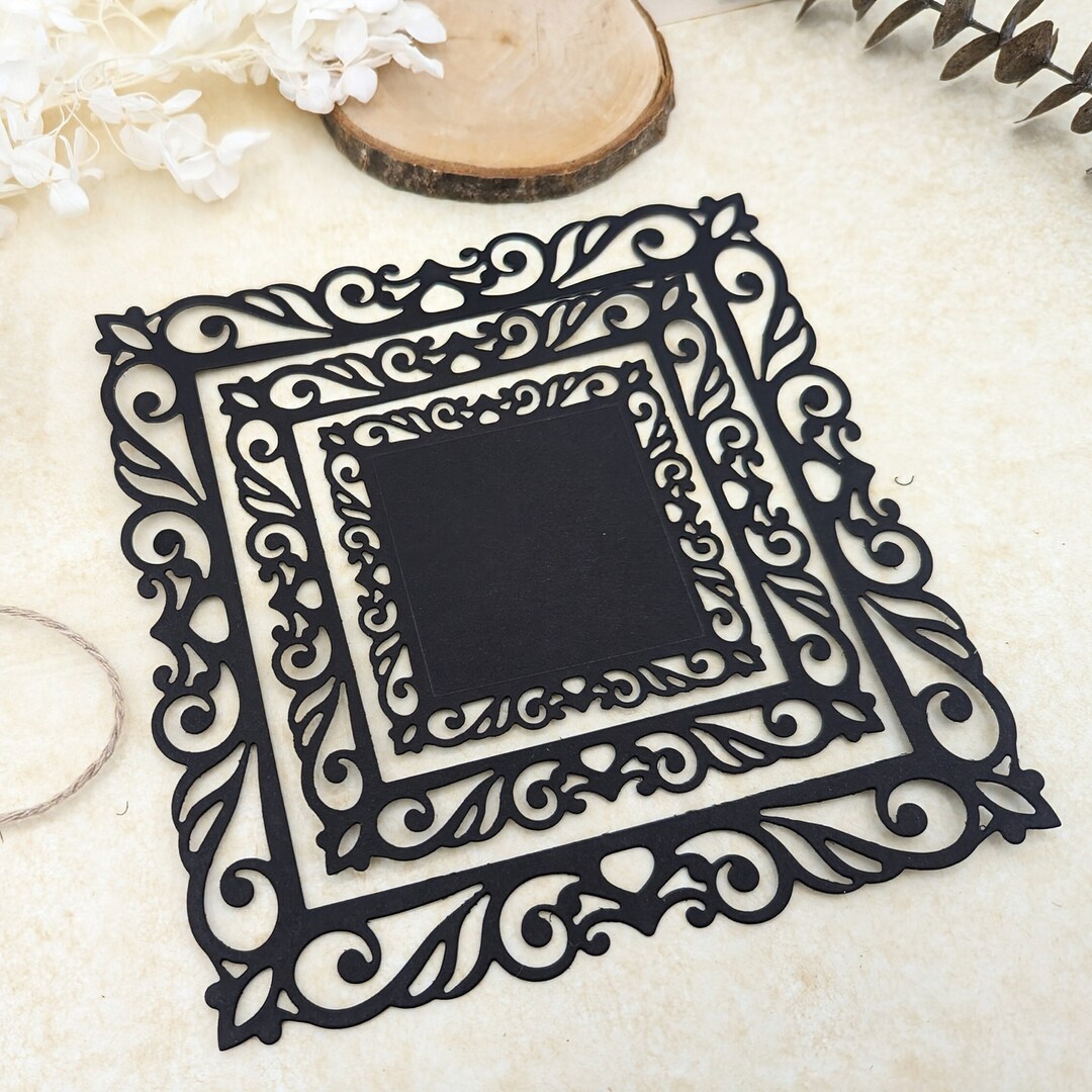 Die Cut Square Frames • From 10 Pieces • for Your Planner, Scrapbook or ...