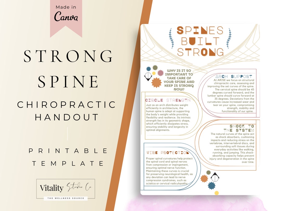 Spine Health Chiropractic Handout – Comprehensive Guide to Spinal ...