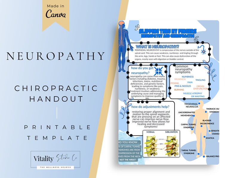 Neuropathy Chiropractic Handout – Comprehensive Guide to Nerve Health ...