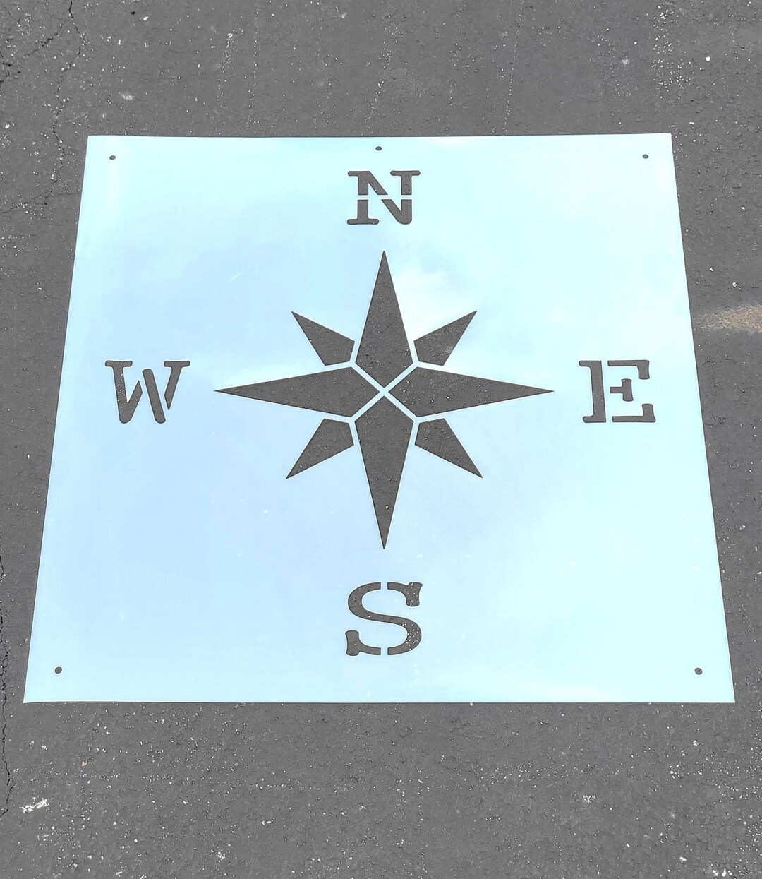 Large Compass Rose Wall Stencil 38" X 38" 60 Mil LDPE Plastic - Etsy