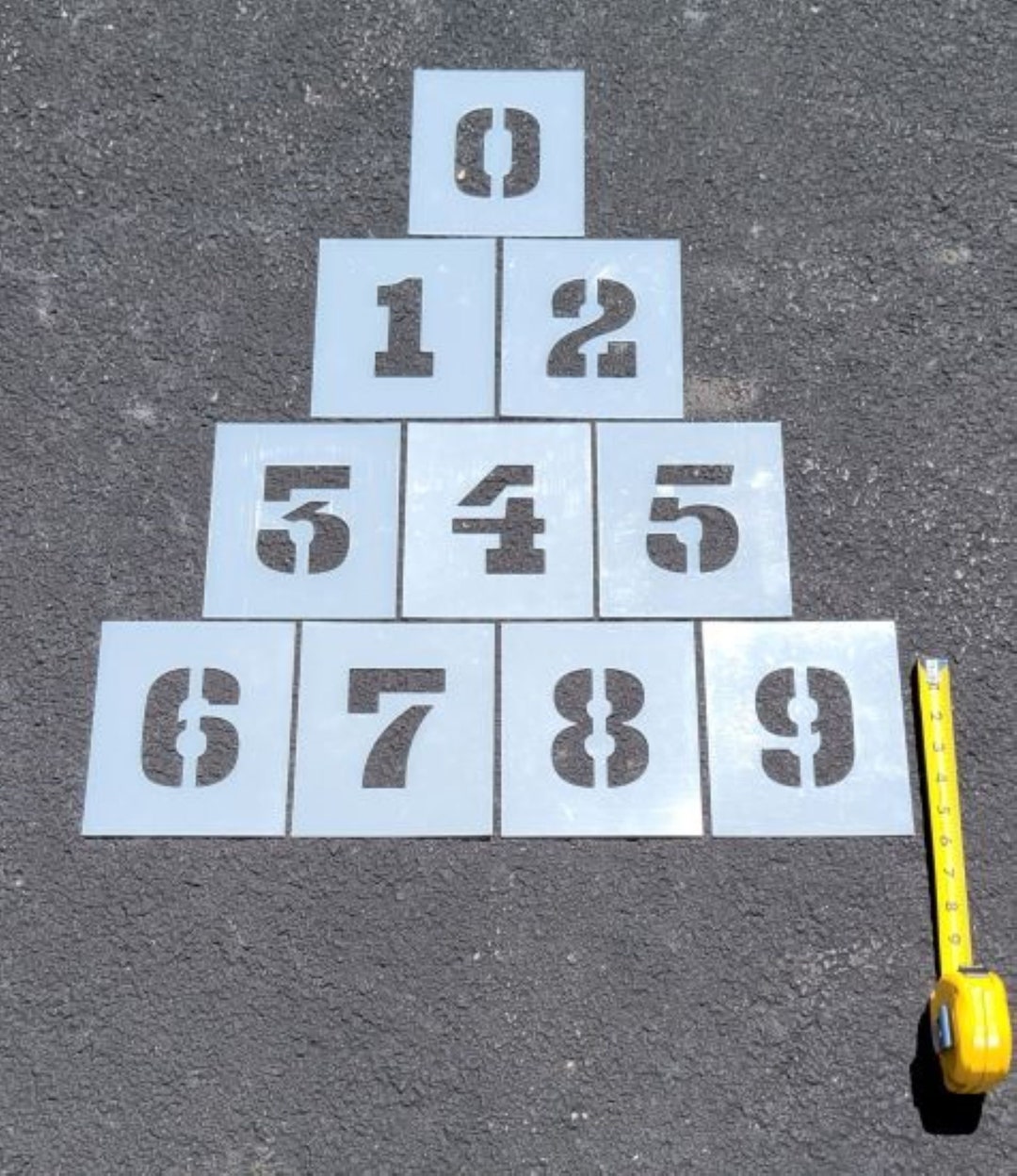 4" X 3" Number Stencils; 0-9. 1/16" Thick ( 60 Mil ) LDPE Plastic. - Etsy