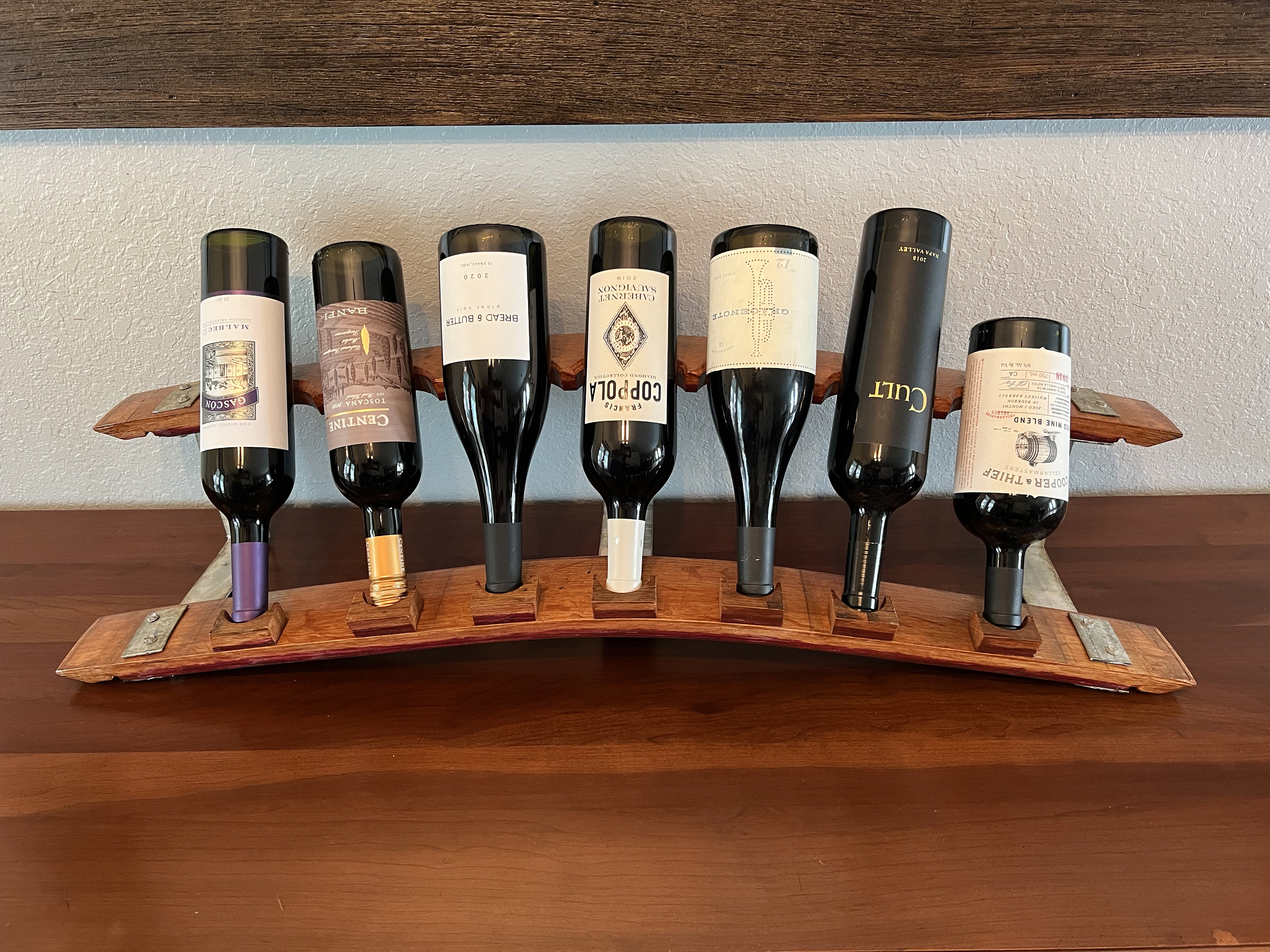 Table Top Wine Rack From Staves and Hoops - Etsy