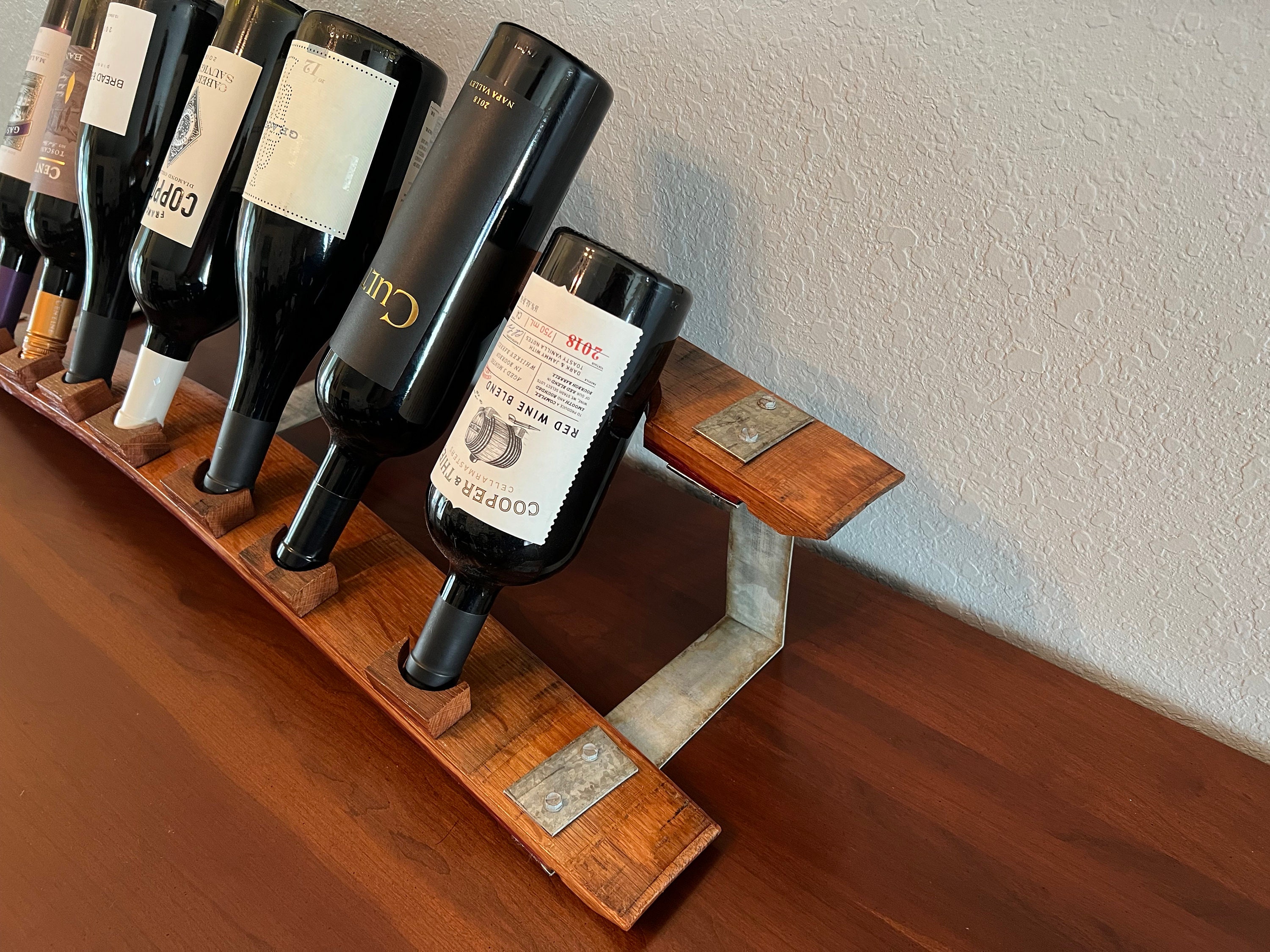 Table Top Wine Rack From Staves and Hoops - Etsy