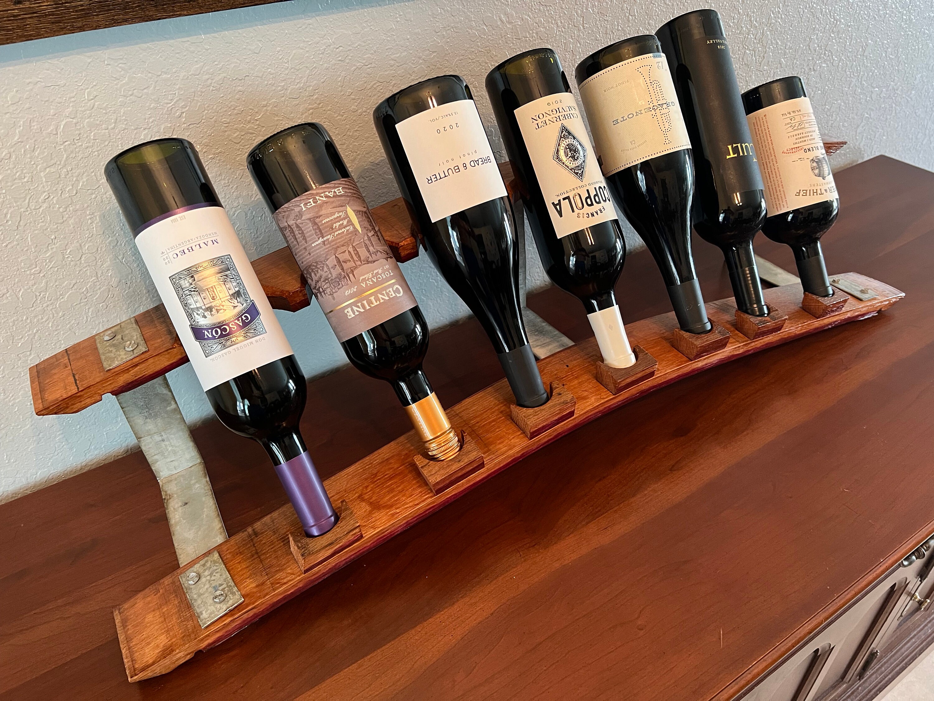 Table Top Wine Rack From Staves and Hoops - Etsy