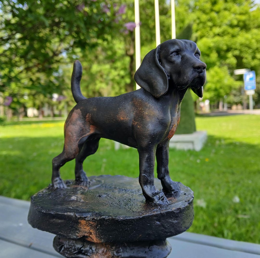 Beagle, Beagle Sculpture, Bas-relief Beagle, Beagle Figure, Antique Dog ...