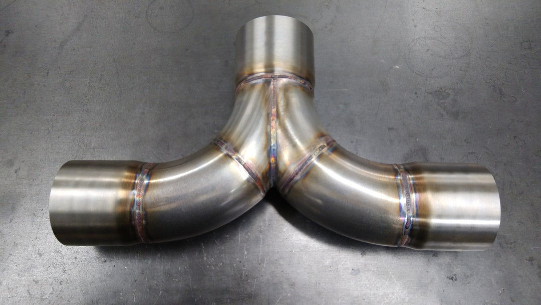 Merge Collector Dual 2.5" to Single 2.75" .065 304 Stainless Tig Welded ...