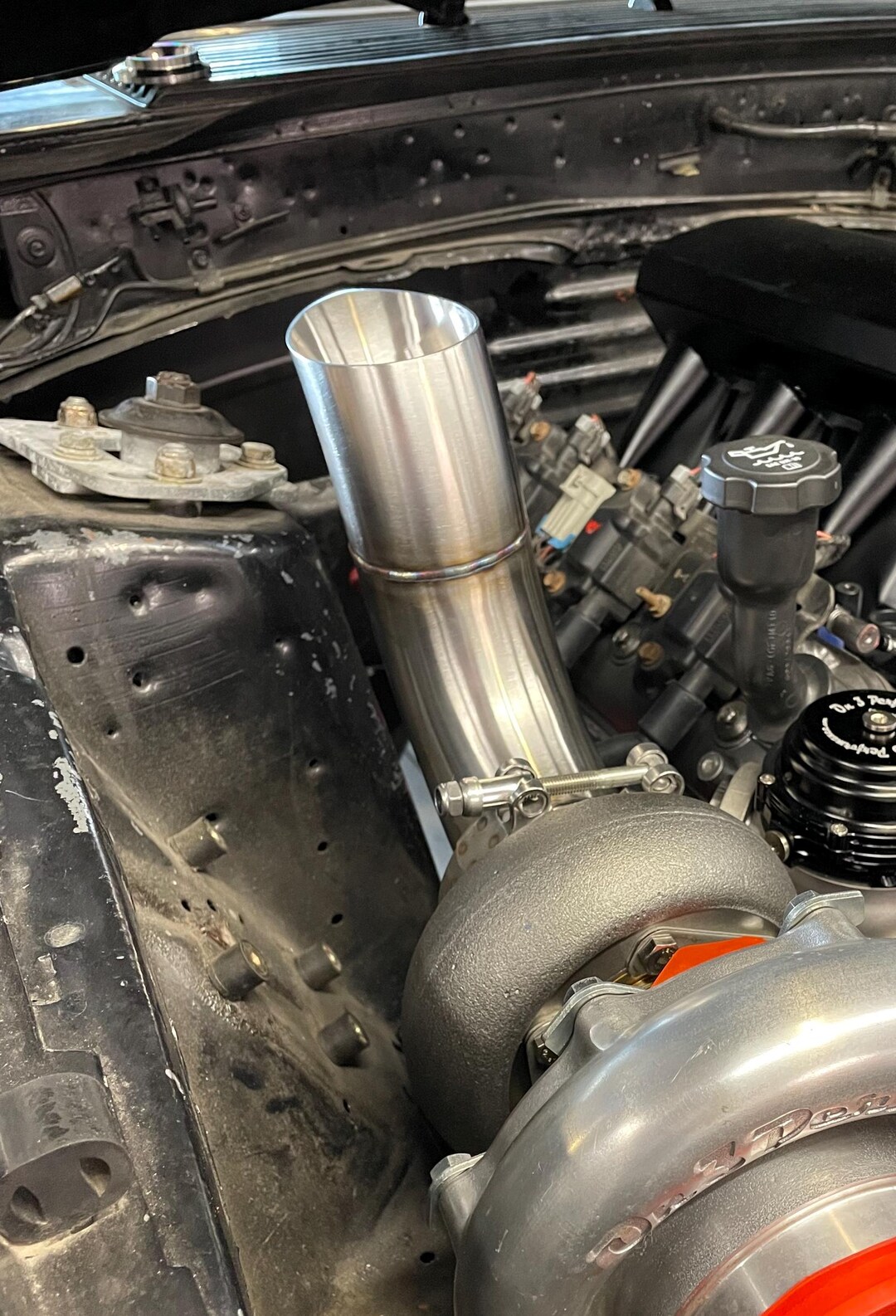 3" Downpipe Hood Outlet V Band Turbo Exhaust 304 Stainless 3.75 Inch ...