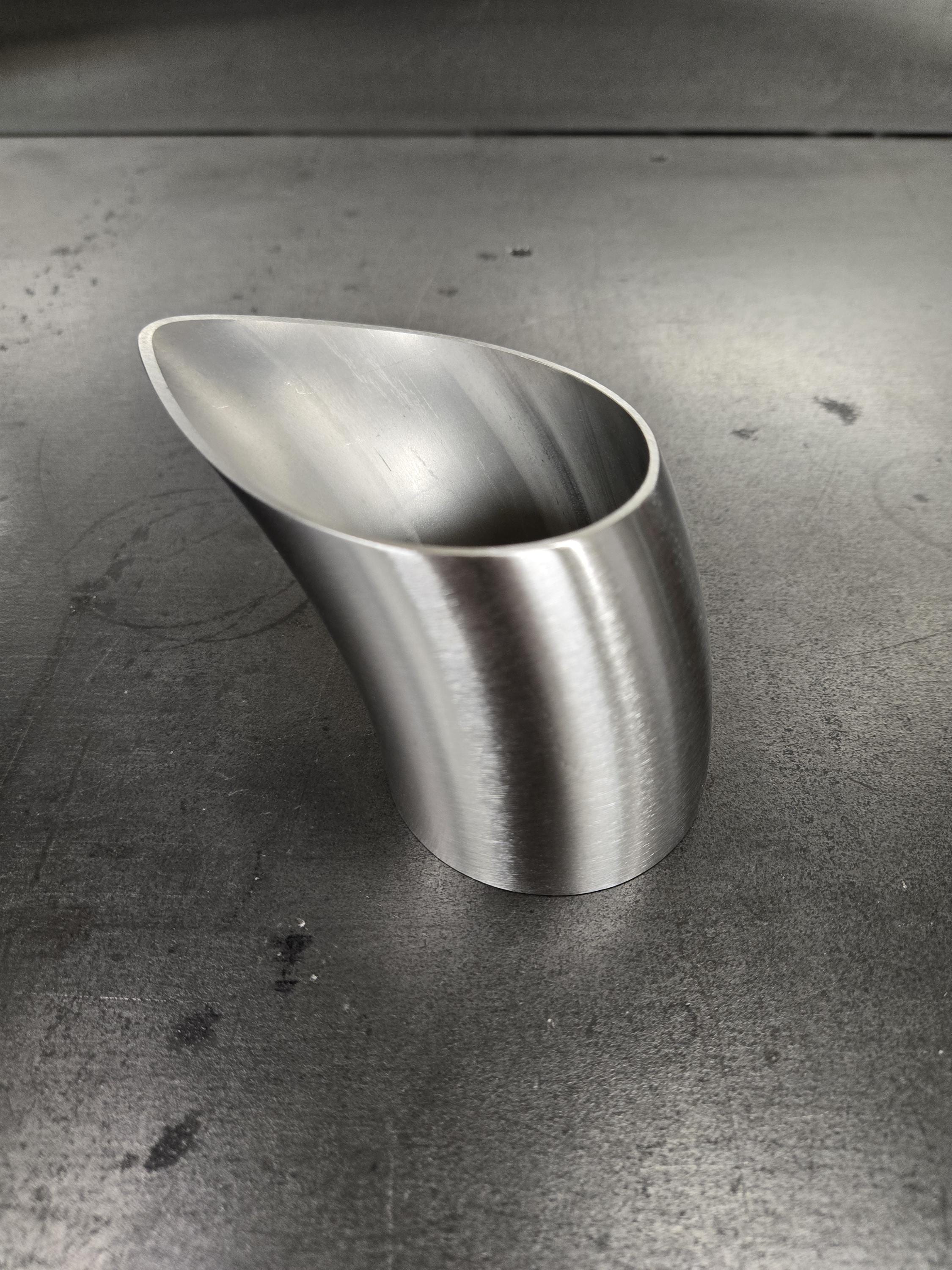 2.5" Teardrop Exhaust Tip .065 304 Stainless Turbo Outlet Fabrication ...
