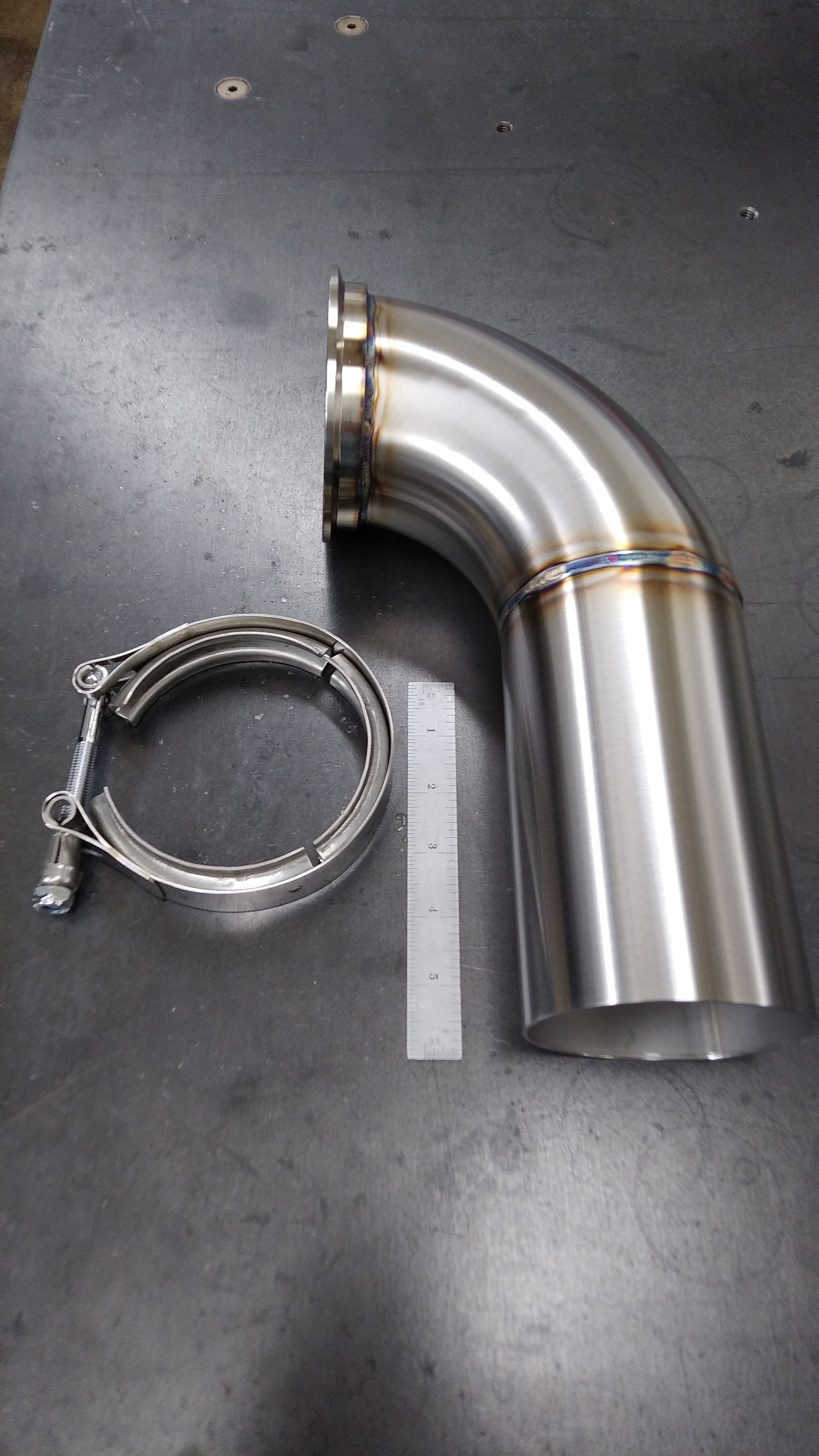 3.5 Downpipe V Band Turbo 304 Stainless 90 4.25 - Etsy