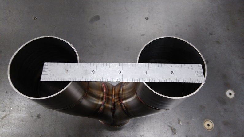 Merge Collector Dual 2.5 to Single 3 Inch .065 304 - Etsy