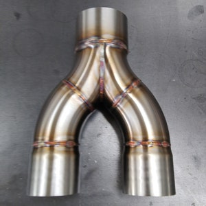 Merge Collector Dual 2.5 to Single 3 Inch .065 304 - Etsy