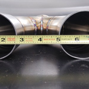 Merge Collector Dual 2.5 to Single 3 Inch .065 304 Stainless Tig Welded ...