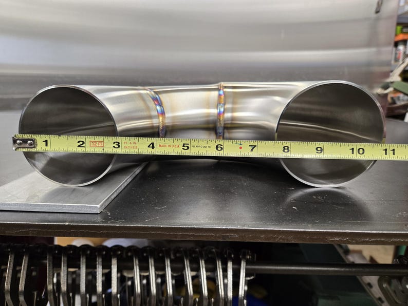 304 Stainless Steel Merge Collector: Dual 3" to Single 3.5", TIG Welded ...
