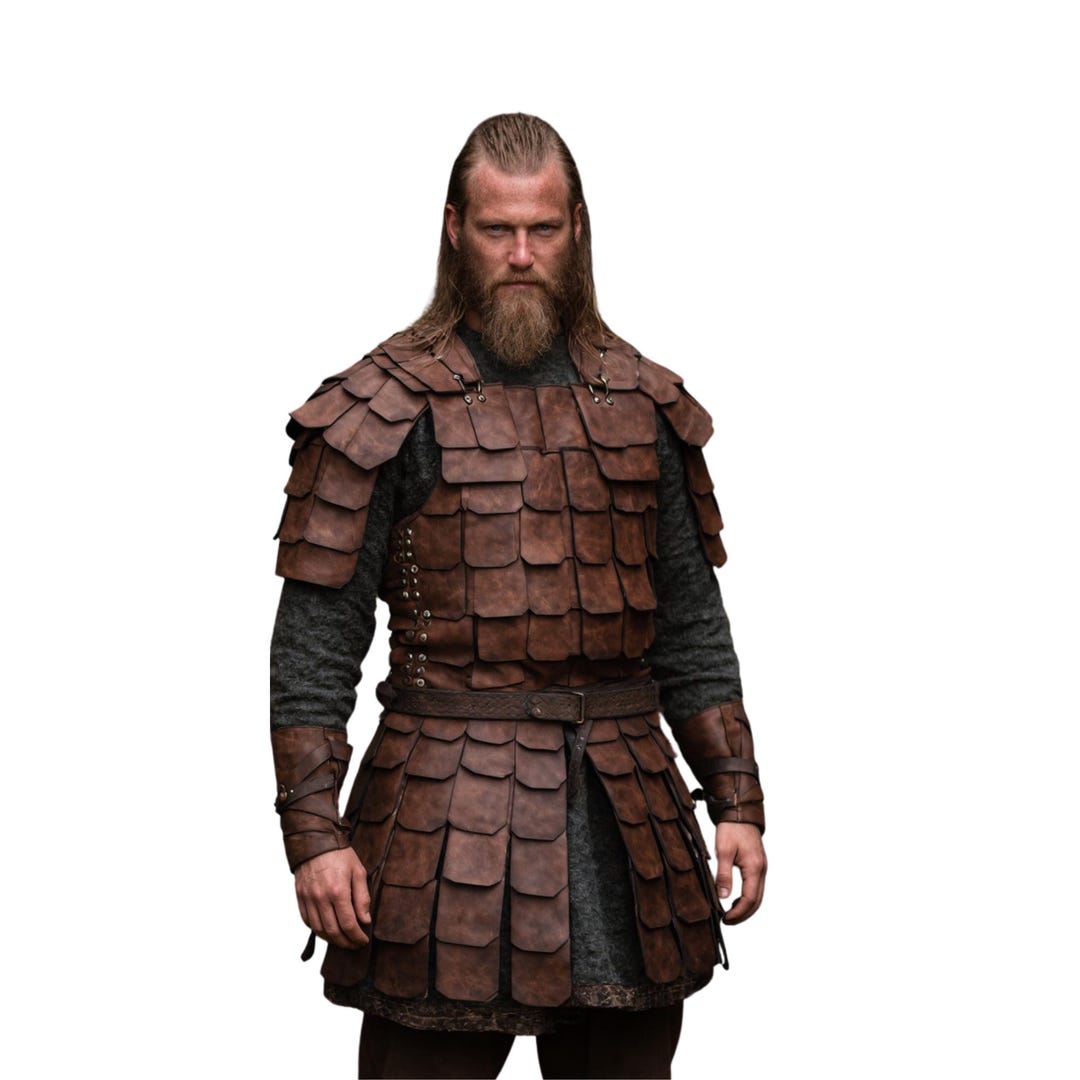 Handmade Leather Viking Chest Armor - Brigandine Armor - Renaissance ...
