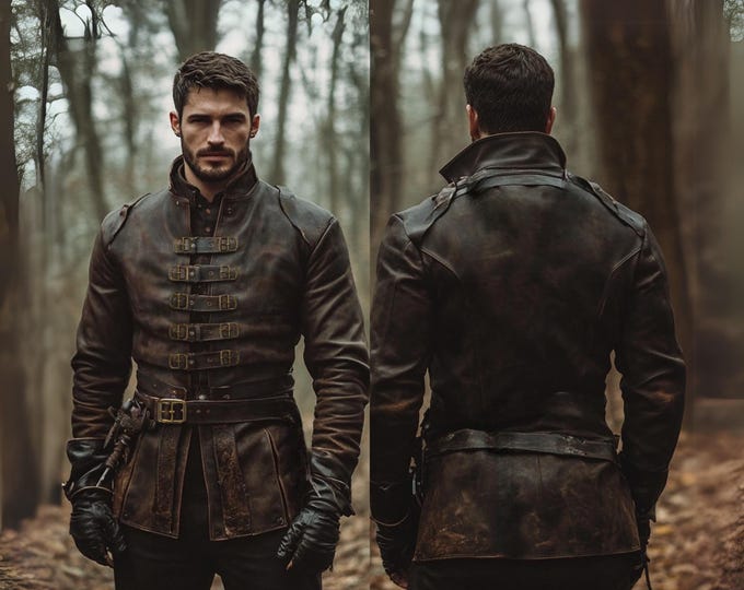 Athos MUSKETEERS LEATHER SHOULDER (single) [made on Order] - Etsy Canada