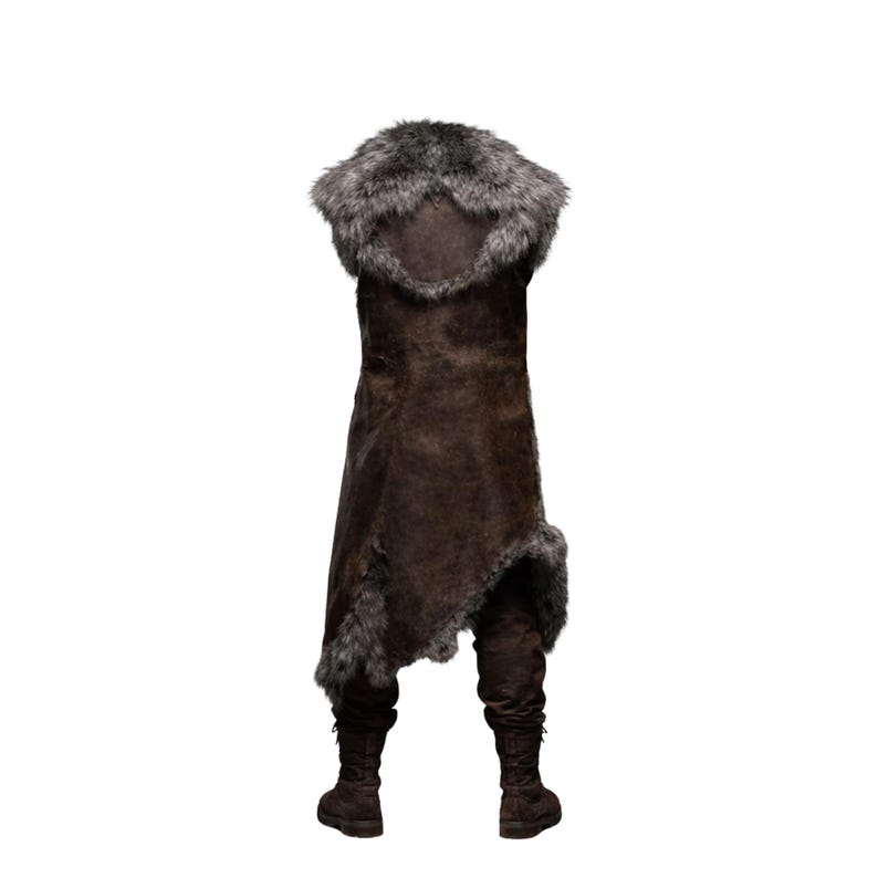 Handmade Pure Cow Leather Medieval Fur Coat: Viking Warrior Costume - Etsy