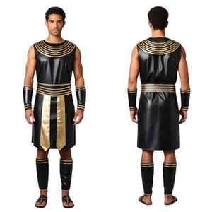 Handmade Leather Tutankhamun Costume: Egyptian Pharaoh Cosplay Outfit ...