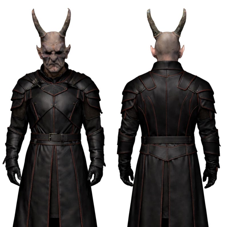 Handmade Gothic Leather Armor - Demon Costume - Devil Cosplay Outfit ...