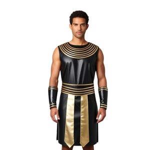 Handmade Leather Tutankhamun Costume: Egyptian Pharaoh Cosplay Outfit ...