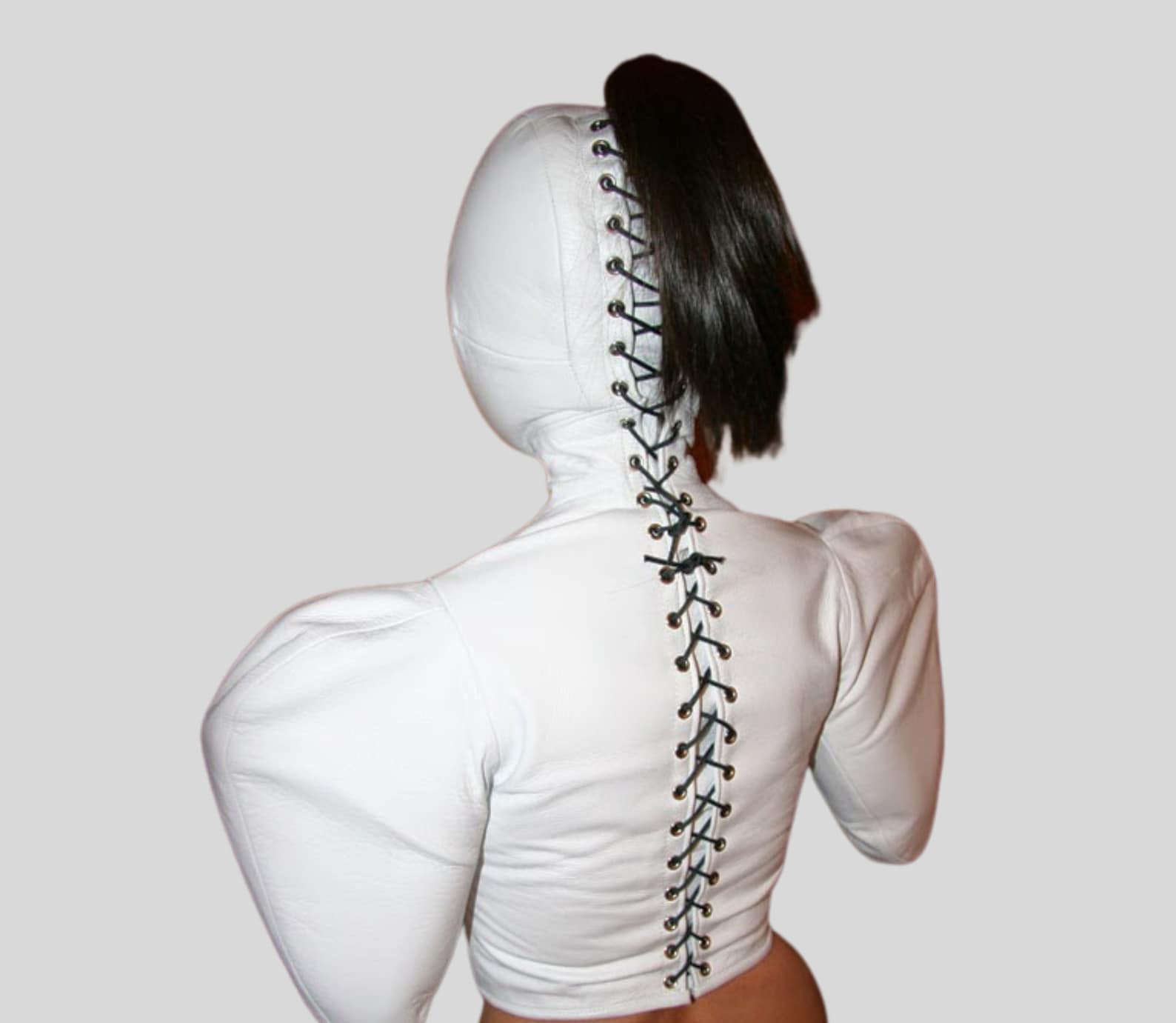 Rindsleder BDSM Butterfly Style Zwangsjacke Leder Zwangsjacke BDSM ...