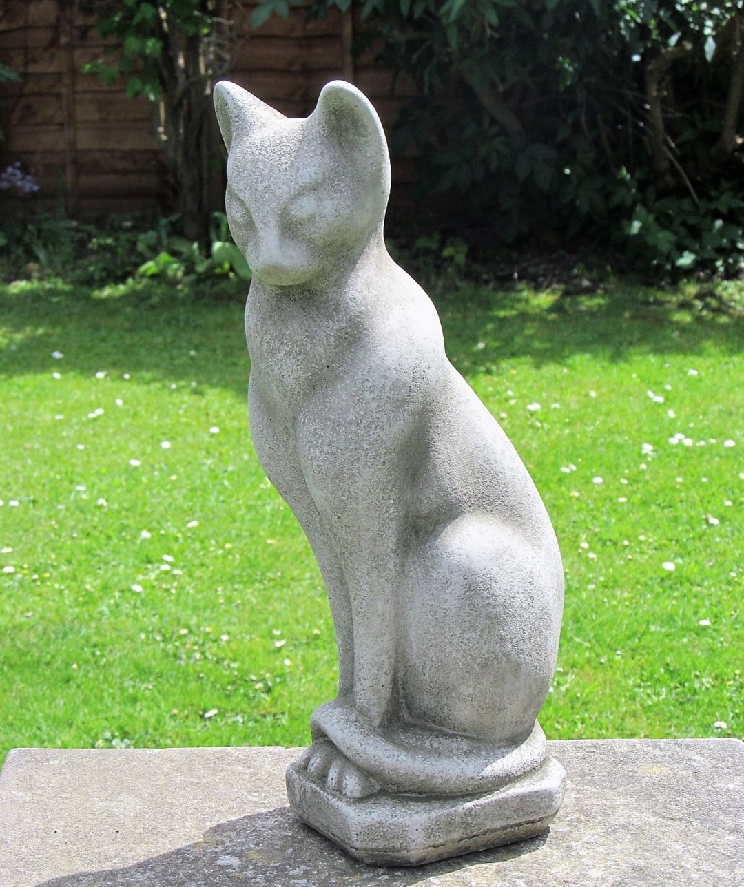 Stone Siamese Cat Statue Cat Ornament - Etsy UK