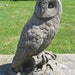 Stone Owl Garden Statue Antique Finish Owl Ornament - Etsy