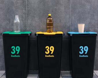 Custom Trash Can Lettering - Etsy