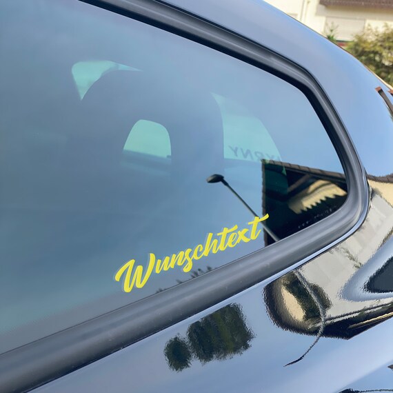 STICKERS PRINT Text Car Sticker Design Yourself Adhesive - Etsy