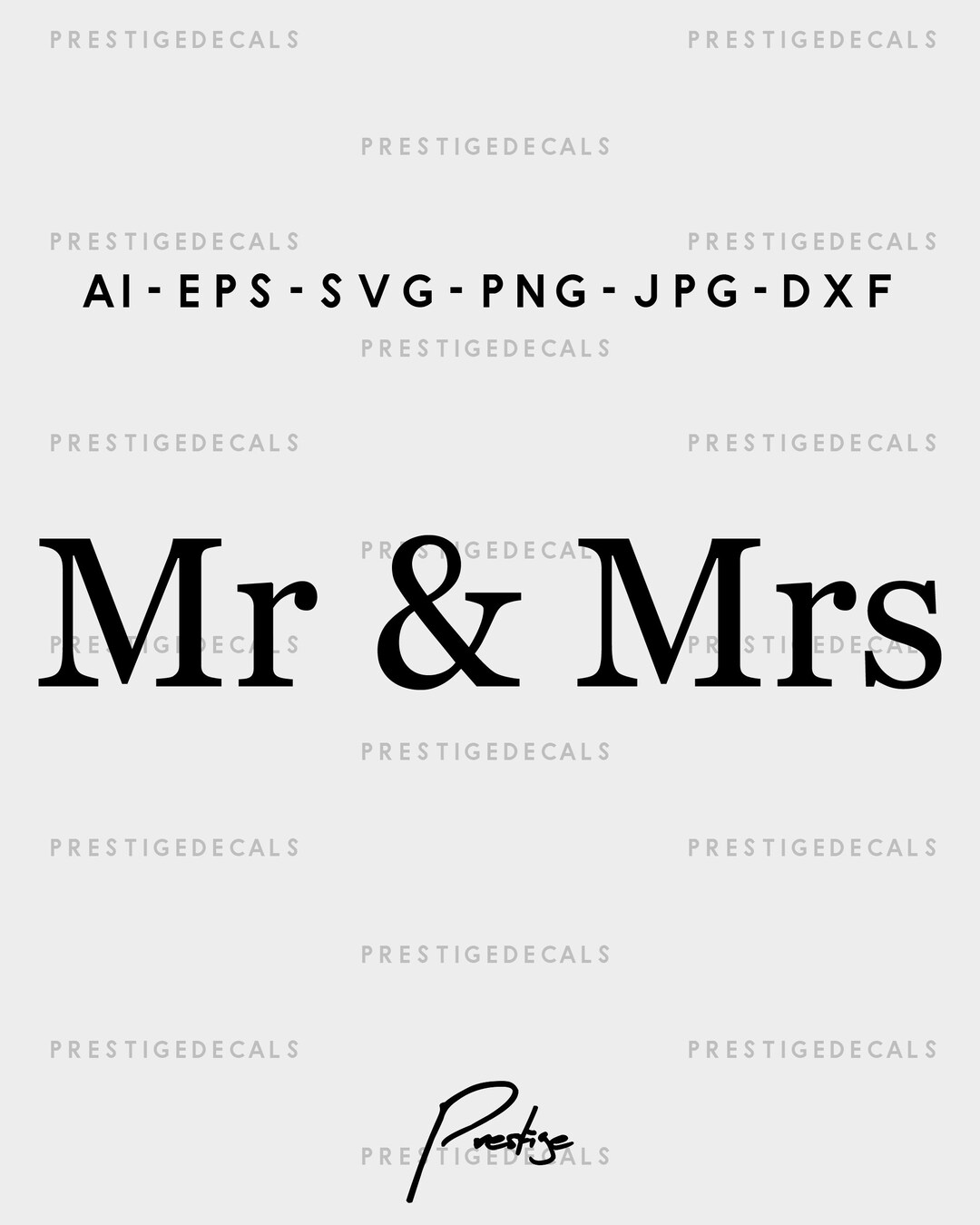 Mr Mrs Partner Logo SVG Bundle Type Cricut Silhouette DIY - Etsy